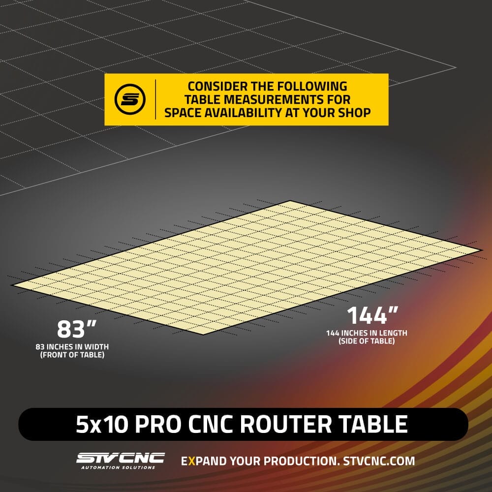 STV®R10 PRO Router Table - 5X10 Router Table