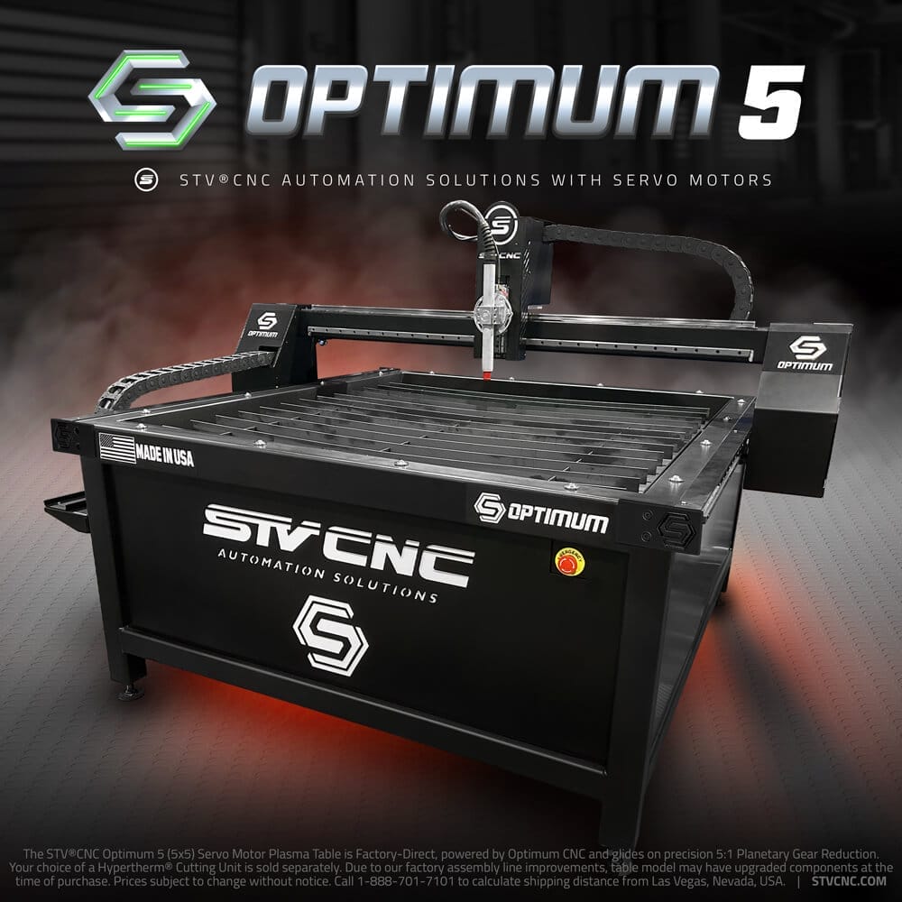 STV®CNC Optimum 5 Plasma Cutting Servo CNC Table (5x5)