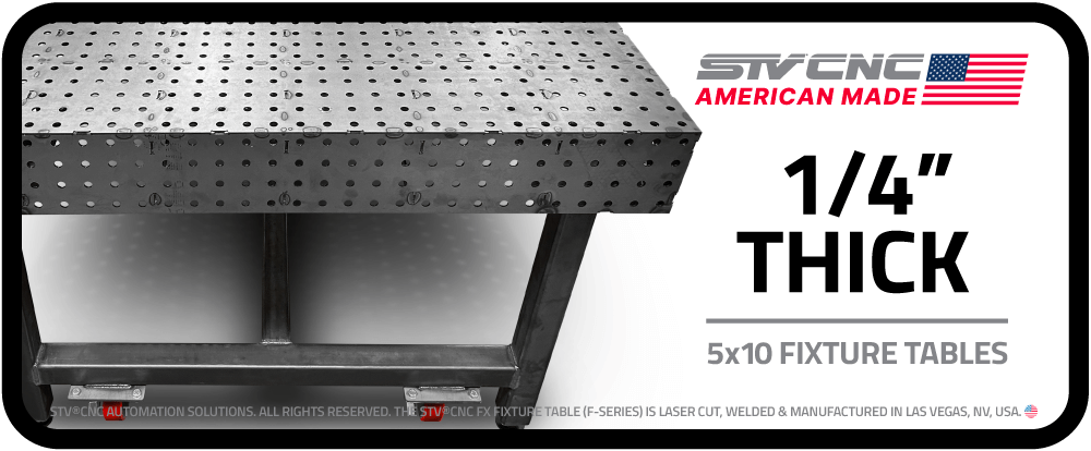 STV®CNC Welding Fixture Tables - 2X4 Setup Fabrication Tables